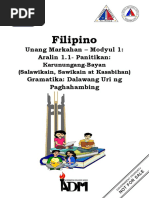 Grade 7 Filipino - MODULE 1 To 4 | PDF