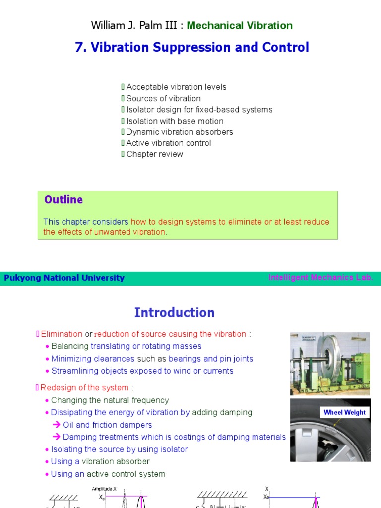Vibration Suppression and Control: William J. Palm III | PDF | Lift ...