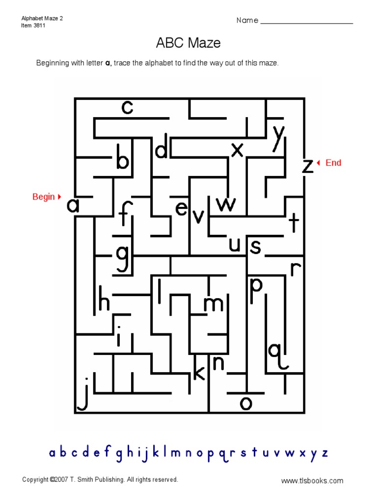 ABC Maze: Name | PDF