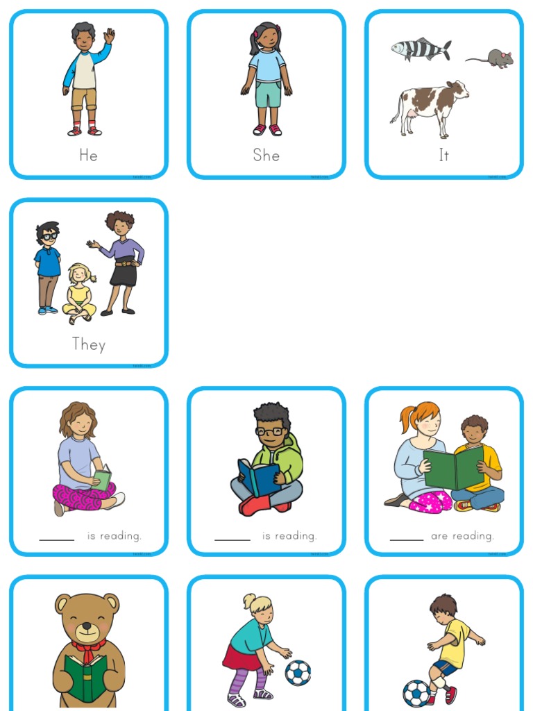 Pronoun Cards PDF | PDF