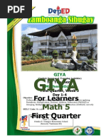 Learning Activity Sheet Mathematics 5 - PMDAS and GMDAS Rule | PDF | Bracket | Arithmetic