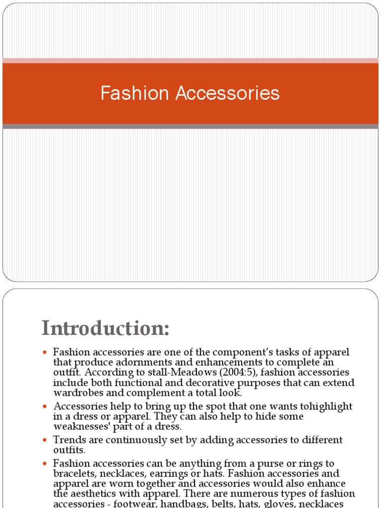 1.unit 1.fashion Accessories 1.0 | PDF | Fashion Accessories | Shoe