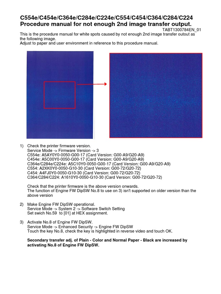 C554e/C454e/C364e/C284e/C224e/C554/C454/C364/C284/C224 Procedure Manual ...