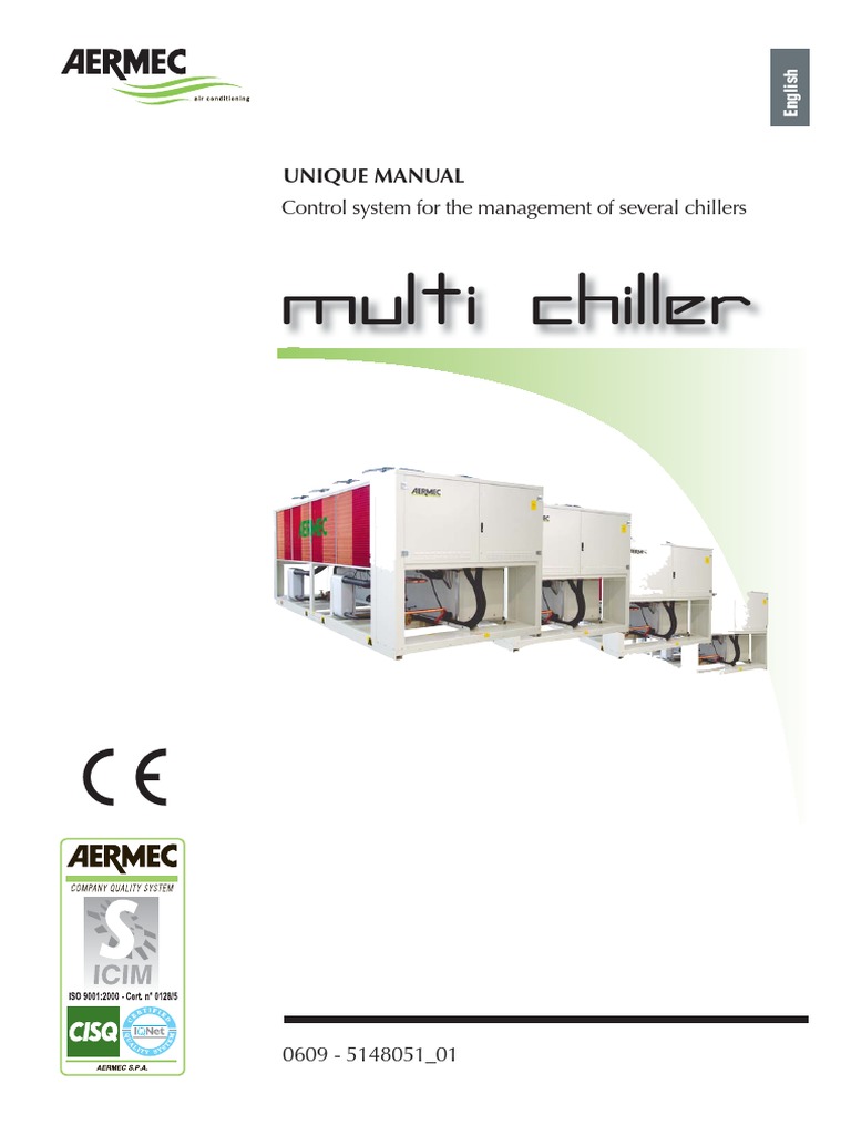 Multi Chiller: Unique Manual | PDF | Menu (Computing) | Parameter (Computer Programming)