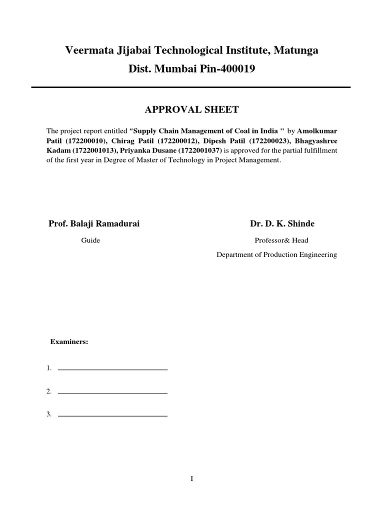 Approval Sheet PDF | PDF | Supply Chain | Business