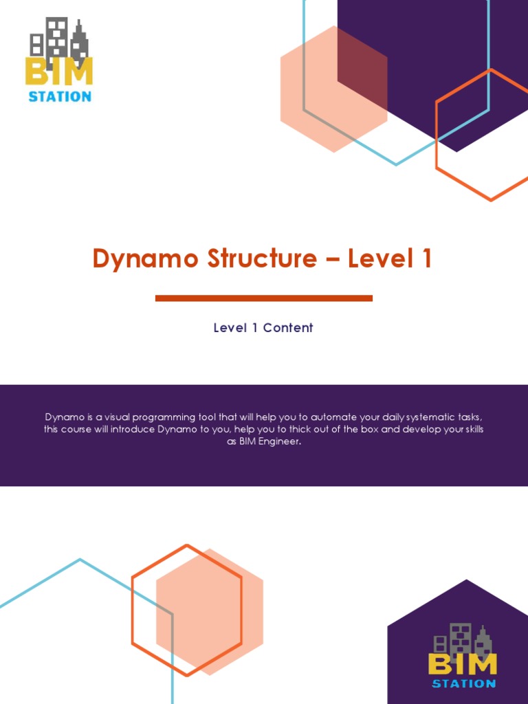 BIM STATION Dynamo Structure Course - Level 1 PDF | PDF | Autodesk Revit | Curve
