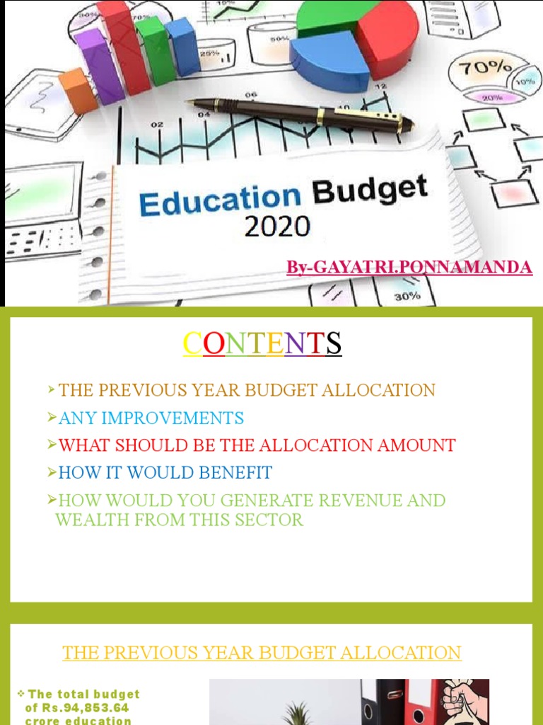 Education Budget | PDF | Taxes | Further Education