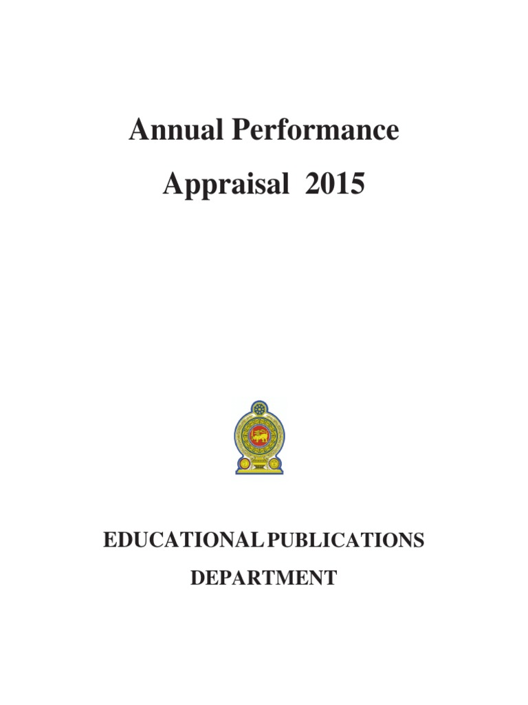 Performance Report Educational Publications Department 2015 | PDF ...