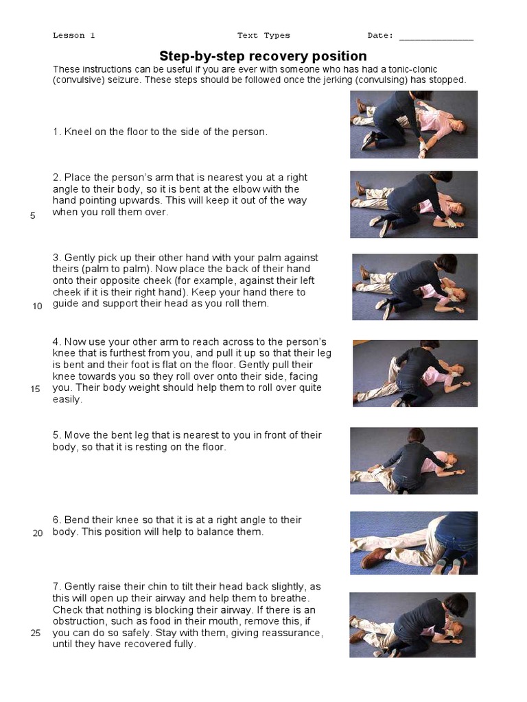 Step-By-Step Recovery Position | PDF