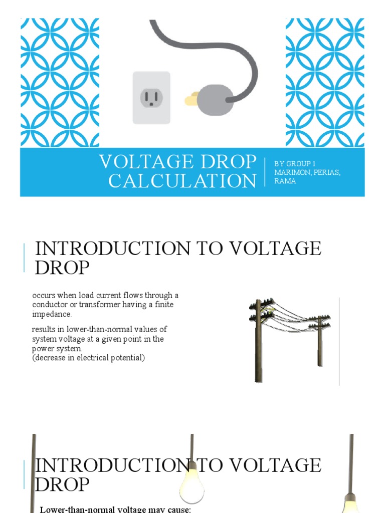 Voltage Drop Calculation | PDF | Electrical Impedance | Transformer