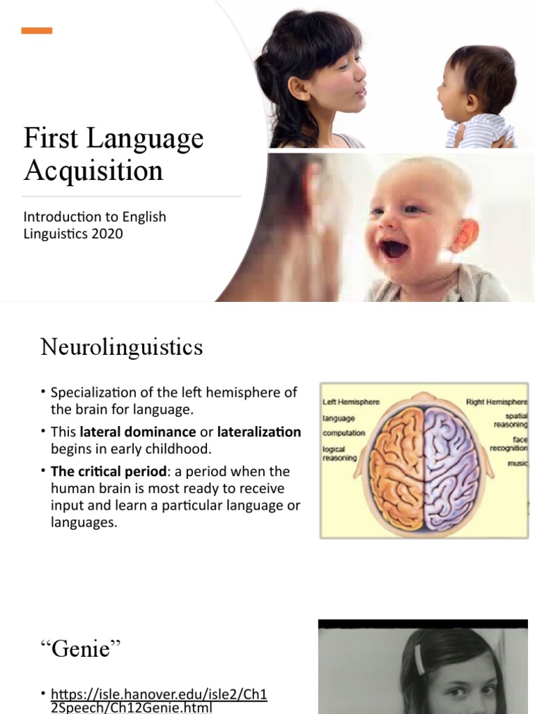 Intro To EL Language Acqusition | PDF | Language Acquisition | Cognition