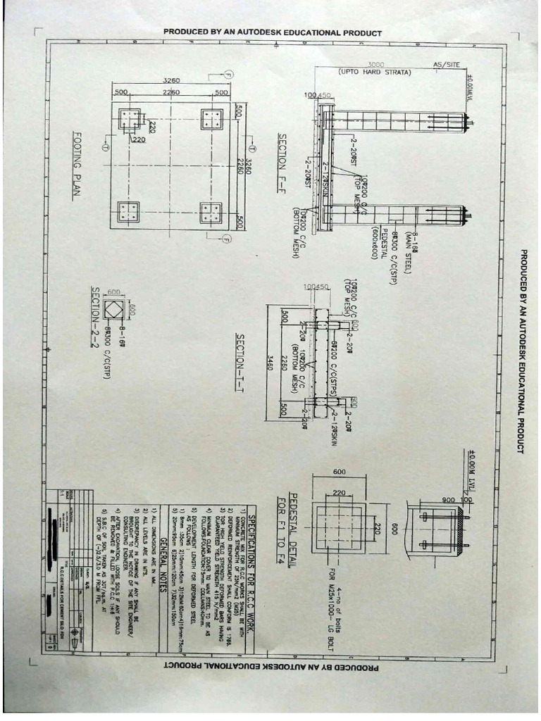 3.2 Silo FOUNDATION DRAWING | PDF