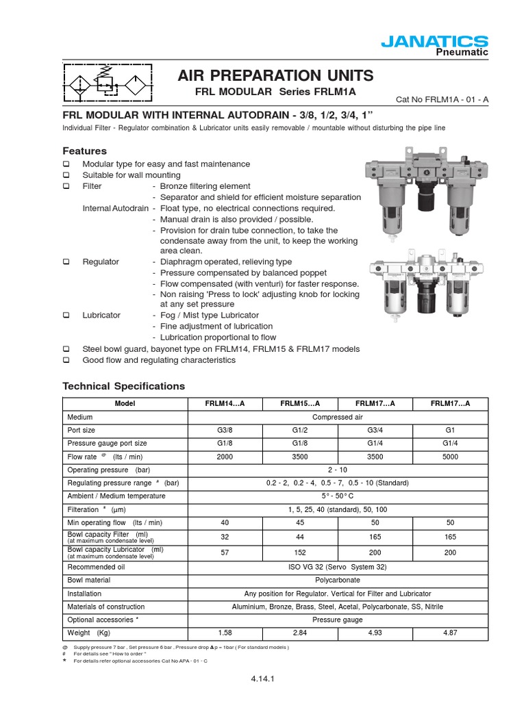 Industrial Air Prep Units Guide | PDF | Mechanical Engineering ...