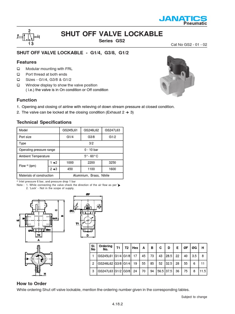 Shut Off Valve With Lock | PDF | Valve | Mechanical Engineering