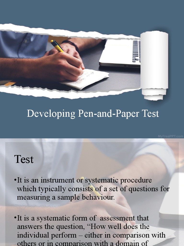 Developing Pen and Paper Test | PDF | Art