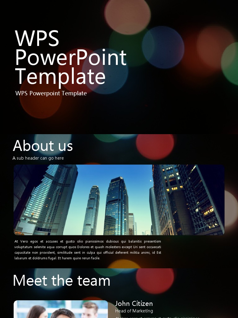 WPS Powerpoint Template | PDF | Cyberspace | Communication