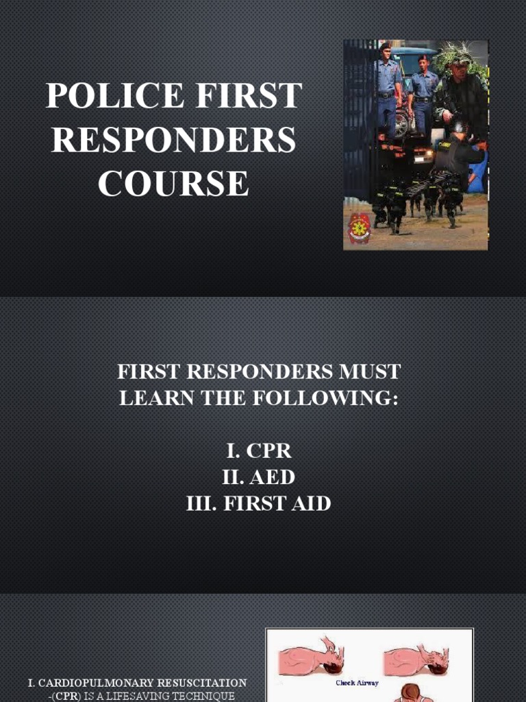 Police First Responders Course | PDF | Cardiopulmonary Resuscitation ...