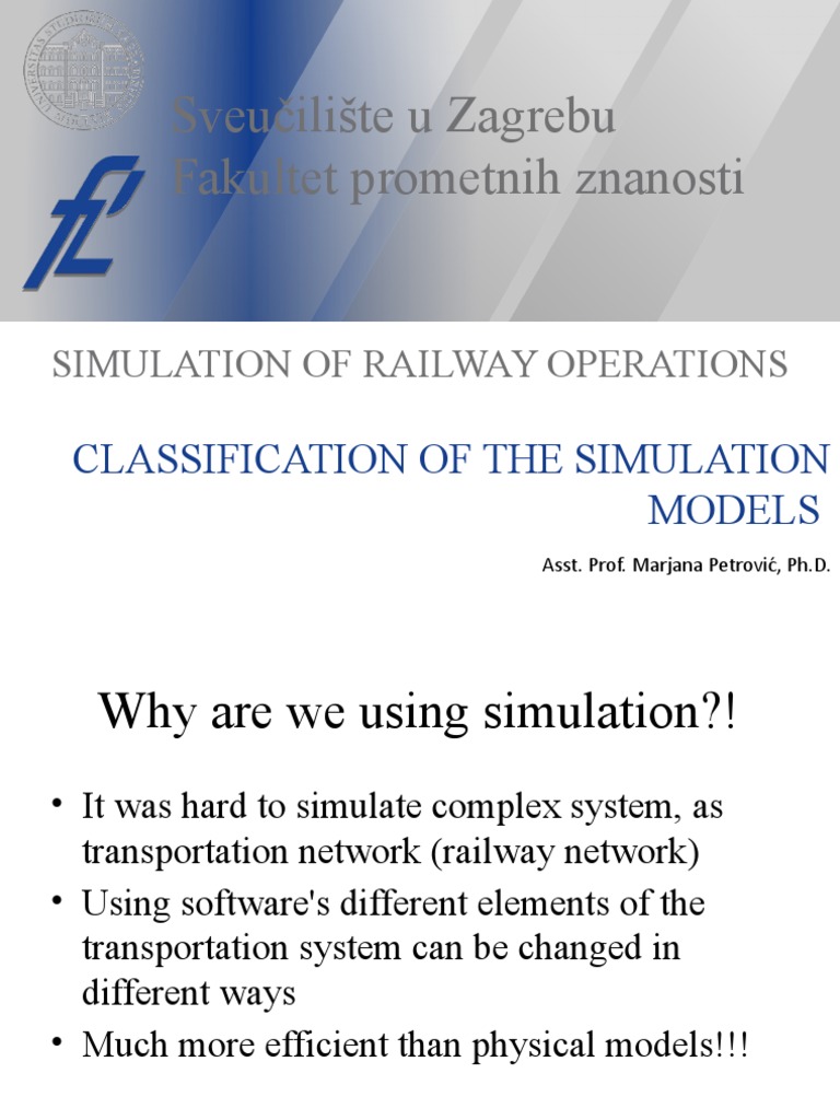 Simulation Model Classification | PDF | Simulation | Rail Transport