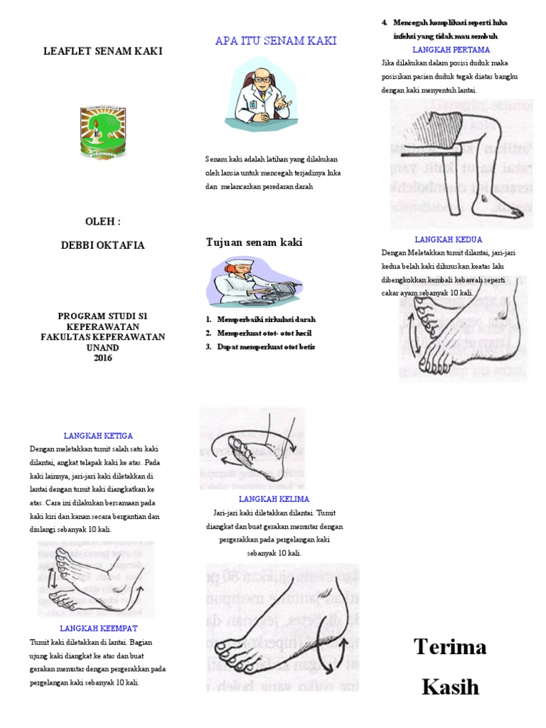 Leaflet Senam Kaki | PDF