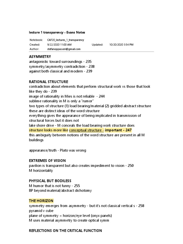 Contradictions of Structure: Exploring the Literal and Phenomenal ...