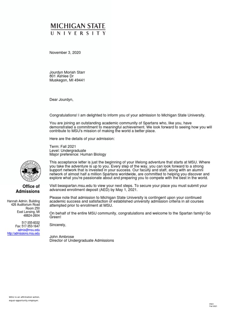 Decision Letter | Download Free PDF | Michigan State University | Academia