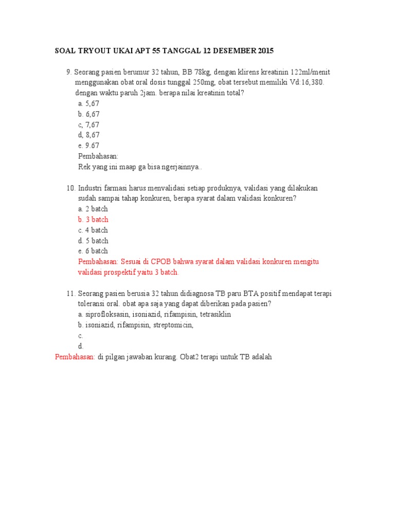 Soal Try Out Ukai | PDF