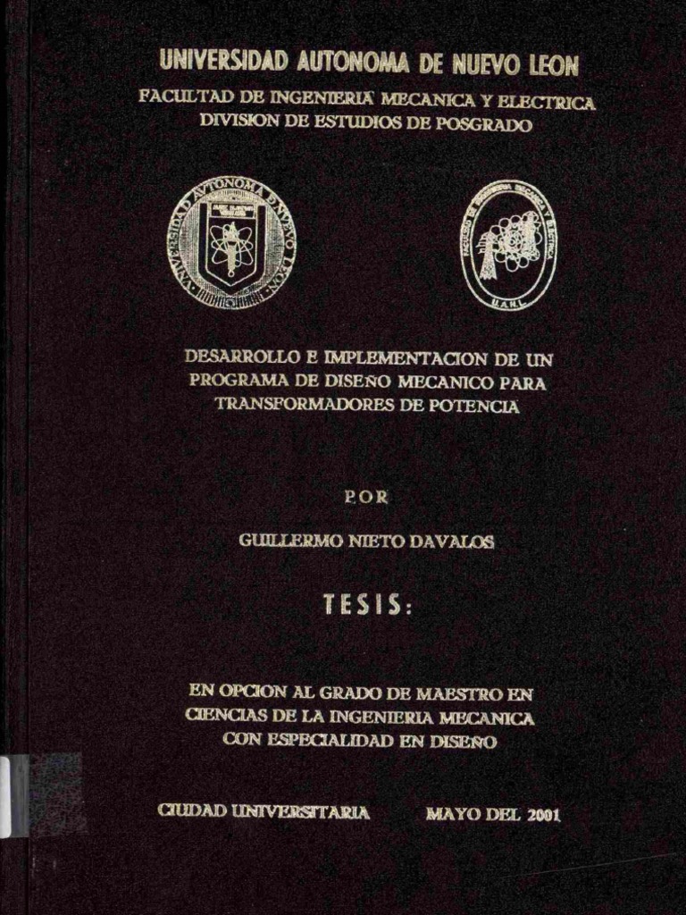 Diseño Mecanico para Transformadores de Potencia | PDF | Transformador ...