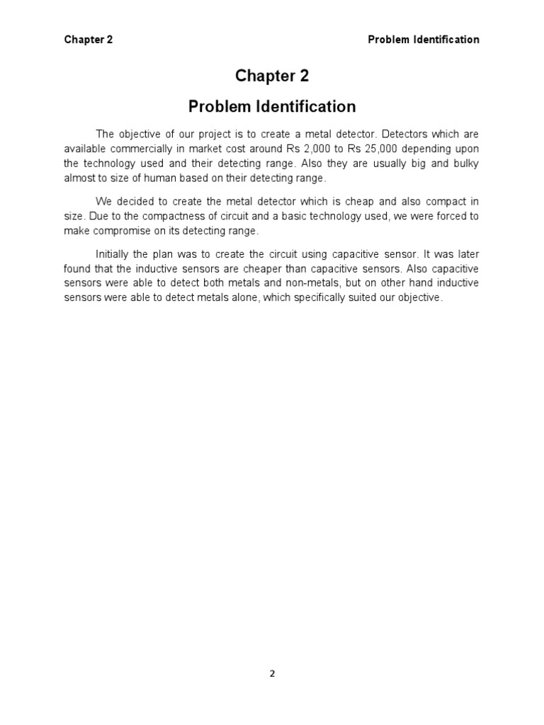 Problem Identification | PDF