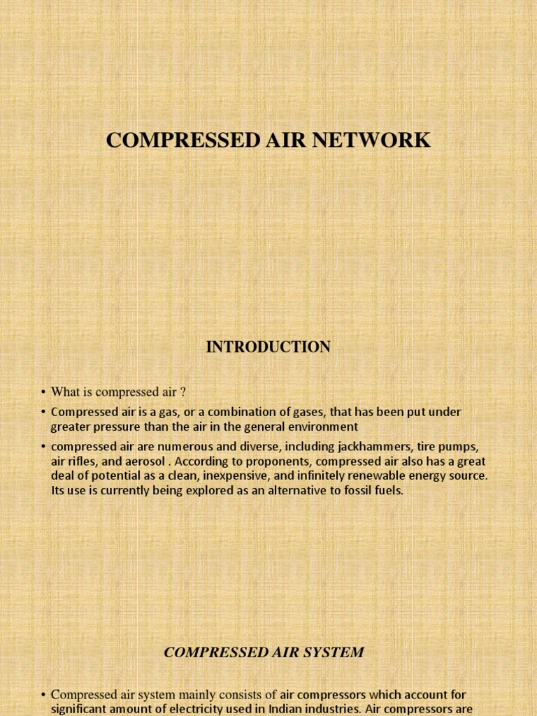 Compressed Air Network | PDF | Pump | Machines