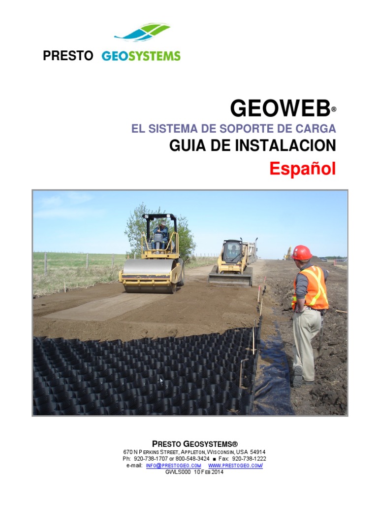 Guia de Instalacion Geoweb PDF | PDF | Fundación (Ingeniería) | Transporte