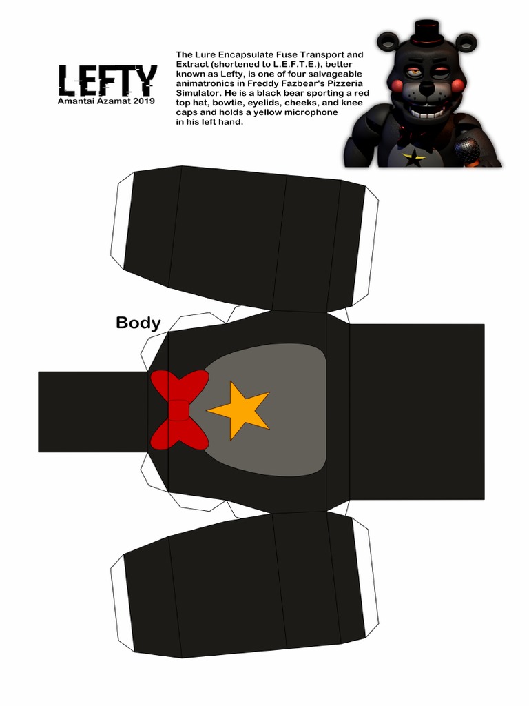 Lefty Papercraft by Azamatasd402 PDF | PDF