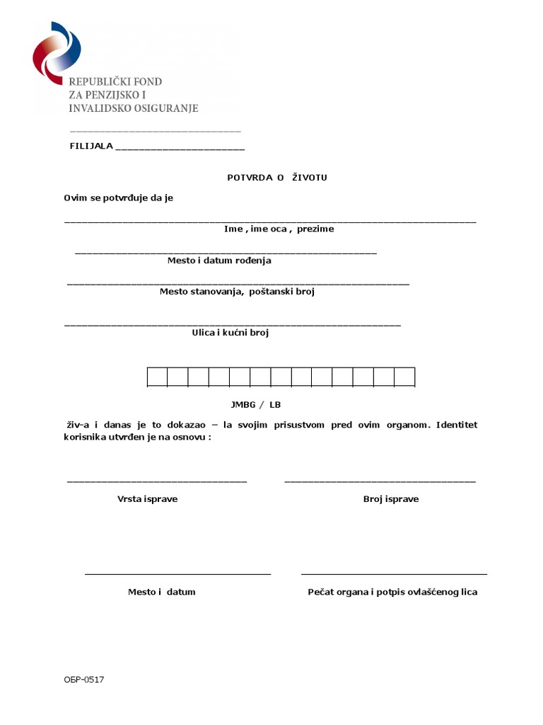 Obr-0517 Potvrda o Zivotu 2013 | PDF