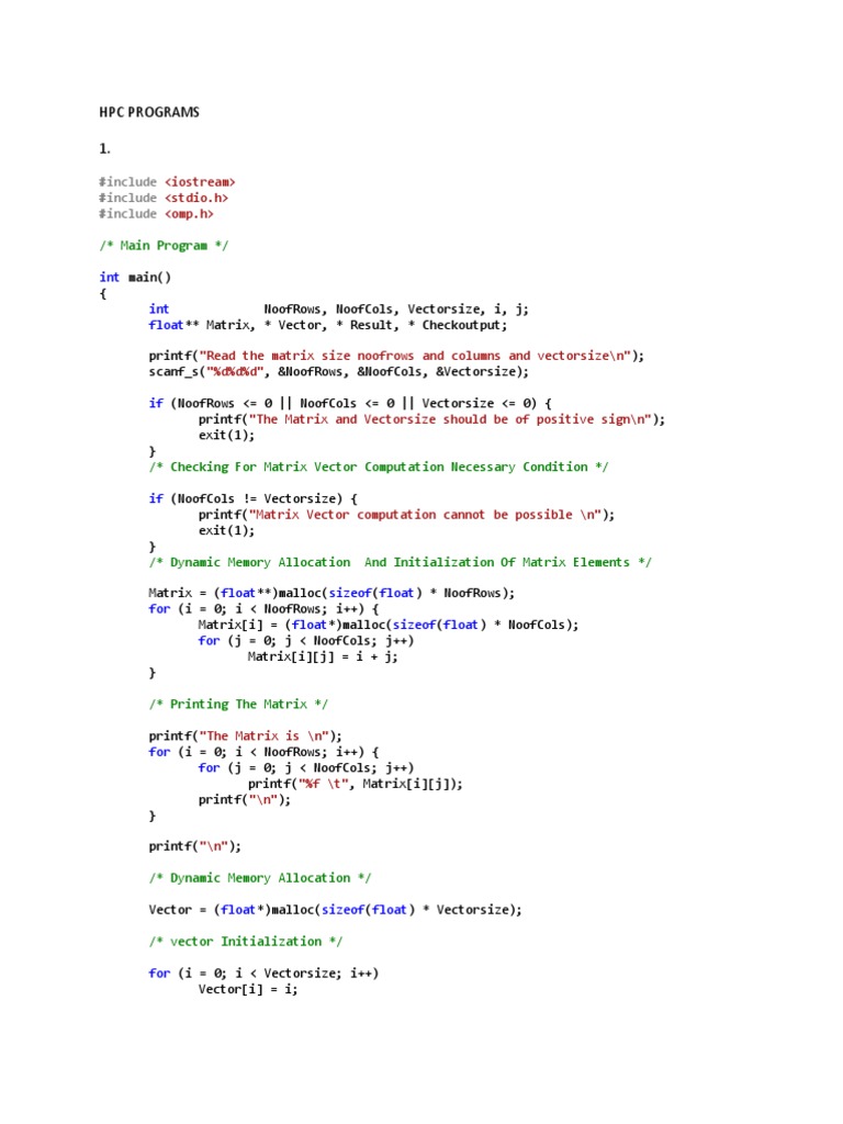 HPC Programs | PDF | Operating System Technology | Software