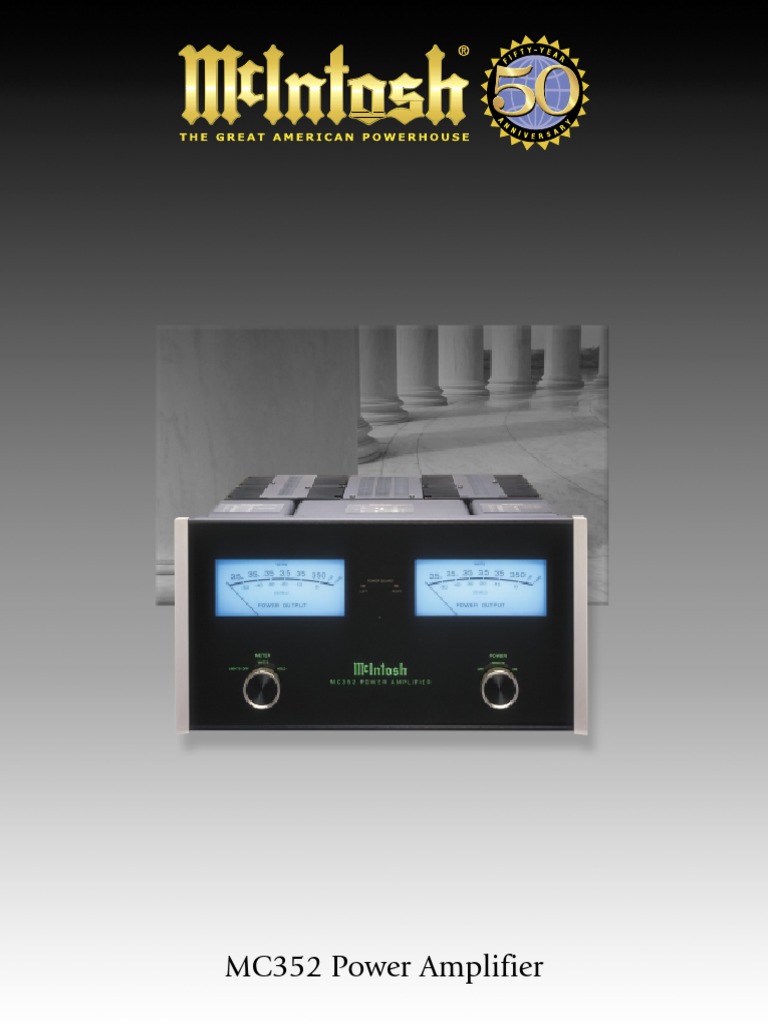 MC352 Power Amplifier | PDF | Amplifier | Loudspeaker