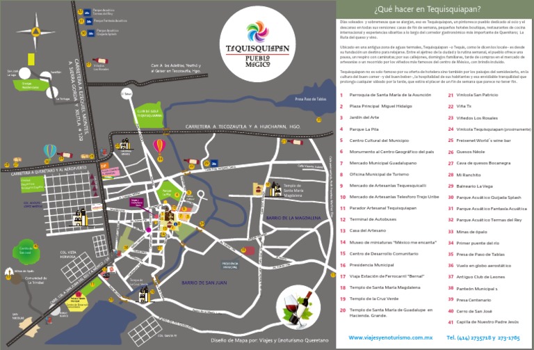 Mapa de Atractivos en Tequisquiapan | PDF | Vinicultura