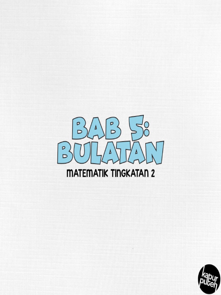 (Ebook) Bab 5 - Bulatan (Form 2) | PDF