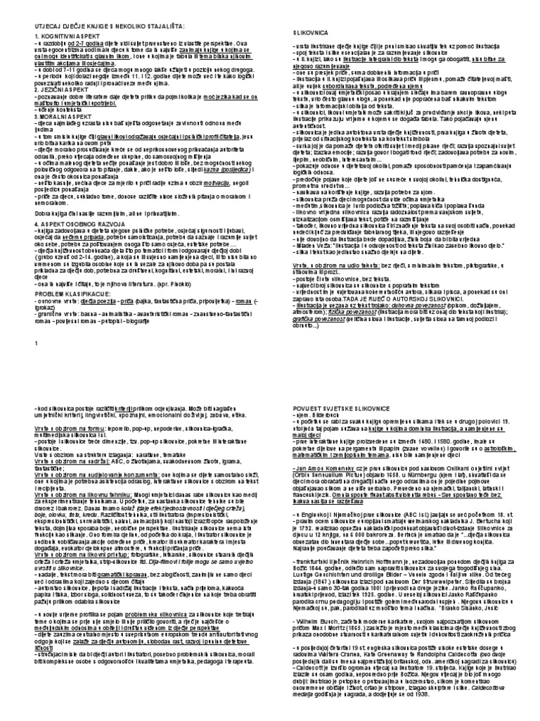 Slikovnica - Skripta | PDF
