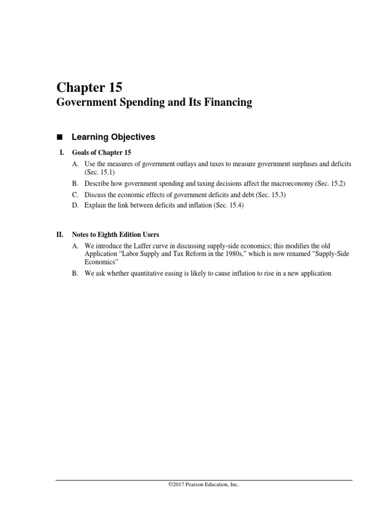 Government Spending and Its Financing: Learning | PDF | Government ...