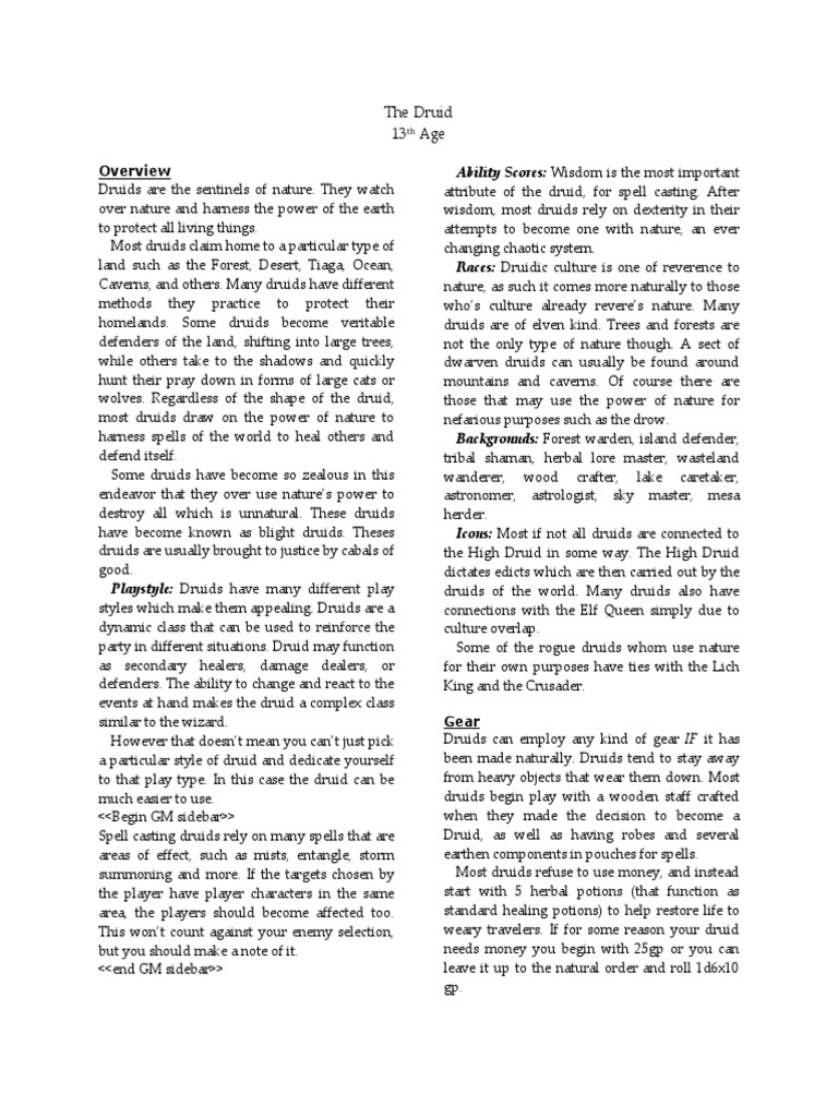 The Druid PDF | PDF | Druid | Weaponry