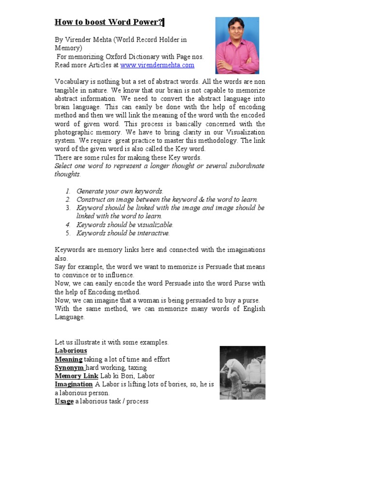 How To Boost Word Power? | PDF