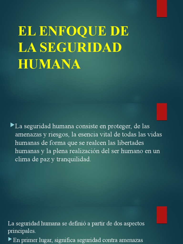 El Enfoque de La Seguridad Humana | PDF