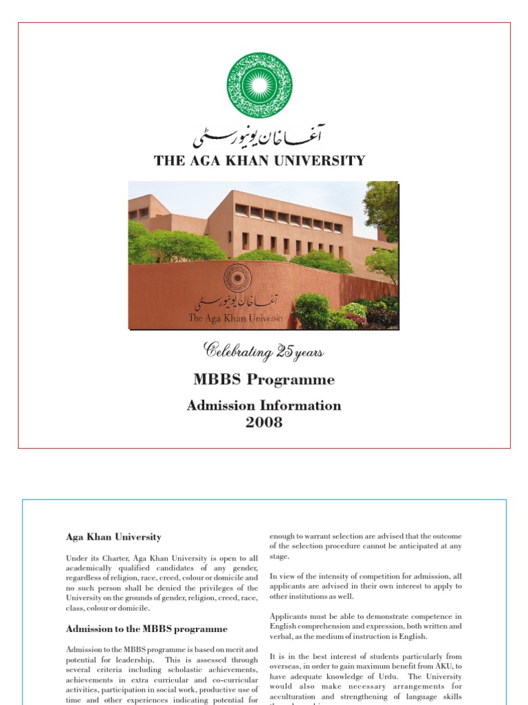 MBBS Brochure 2500 | PDF | Gce Advanced Level (United Kingdom ...