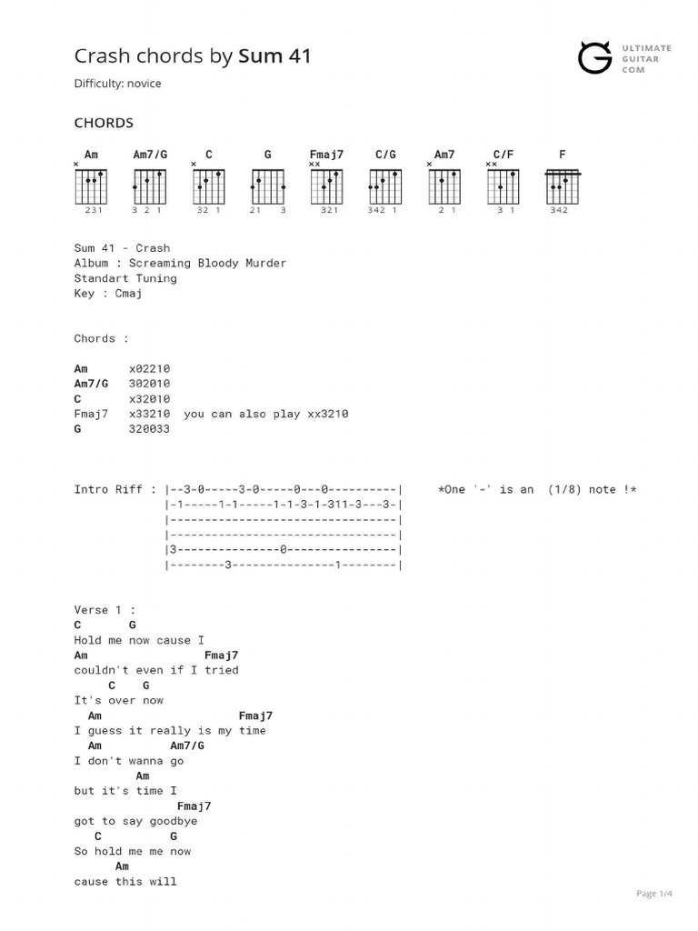 Crash Chords | PDF
