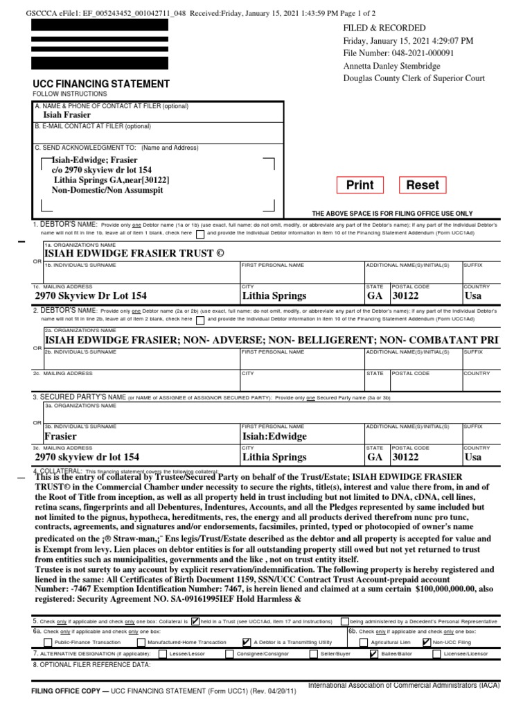Filed Ucc! | Download Free PDF | Assignment (Law) | Security Interest