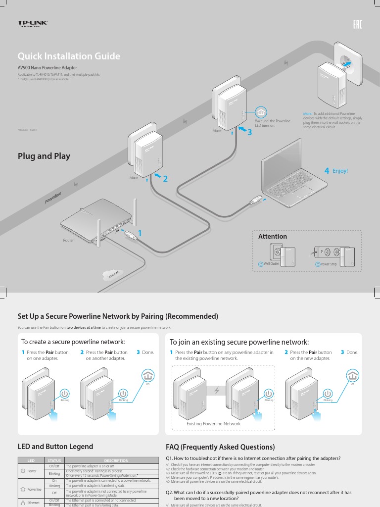 Quick Installation Guide: Plug and Play | PDF | Computer Network ...