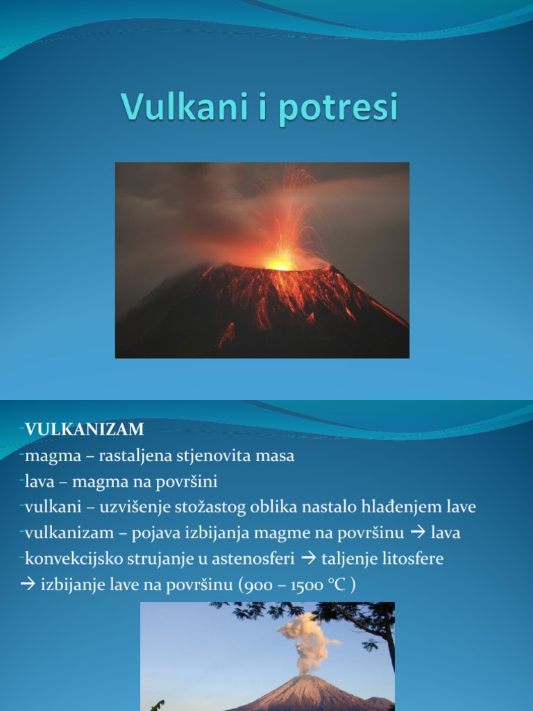 Vulkani I Potresi | PDF