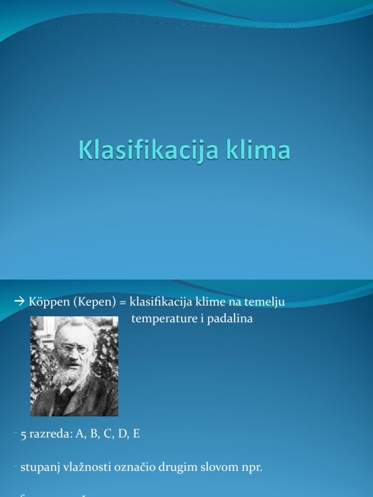 Klasifikacija Klima | PDF