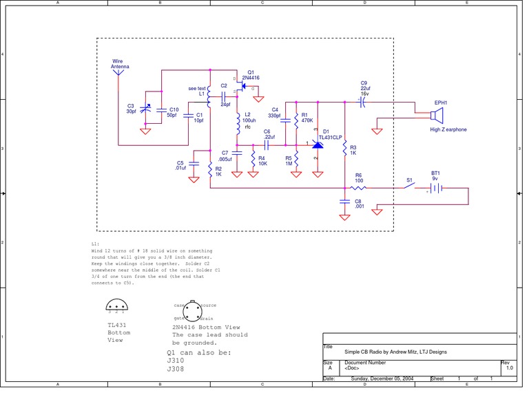 Simple CB Radio Circuit Design Guide | PDF