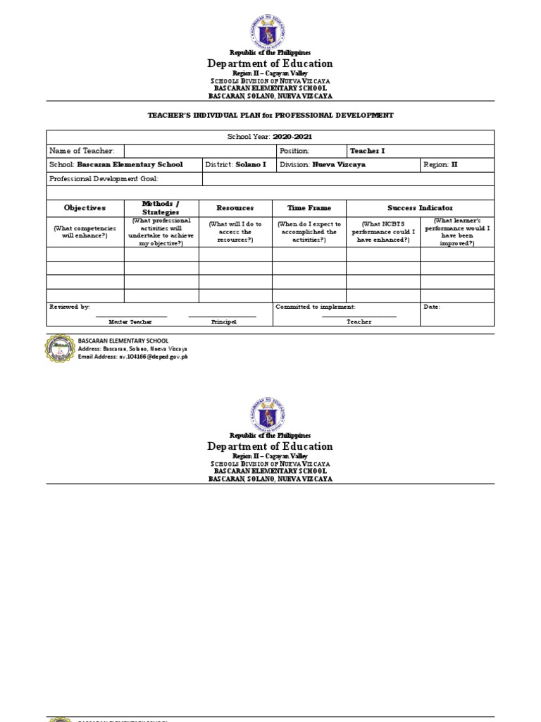 IPPD Template | PDF | Human Nature | Teaching