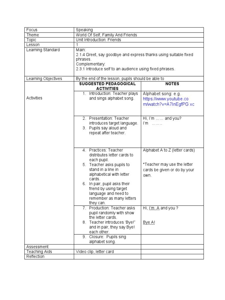 Year 1 Unit 0 Lesson 1-6 | PDF | Letter Case | Pedagogy